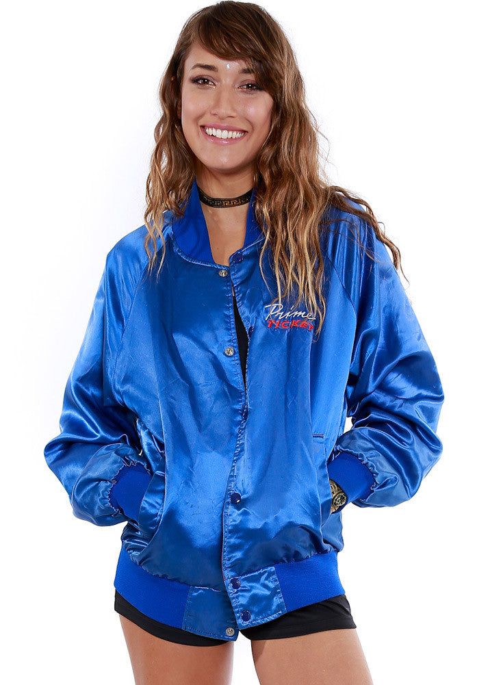 Prime Ticket Satin Bomber Jacket - Vintage – BeHoneyBee.com - New ...