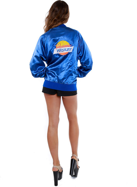 Prime Ticket Satin Bomber Jacket - Vintage – BeHoneyBee.com - New ...